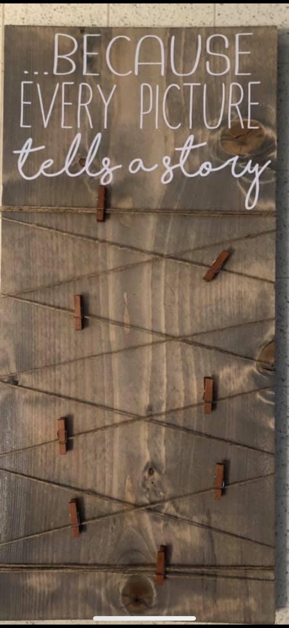 Wooden Photo Memory Board - Etsy