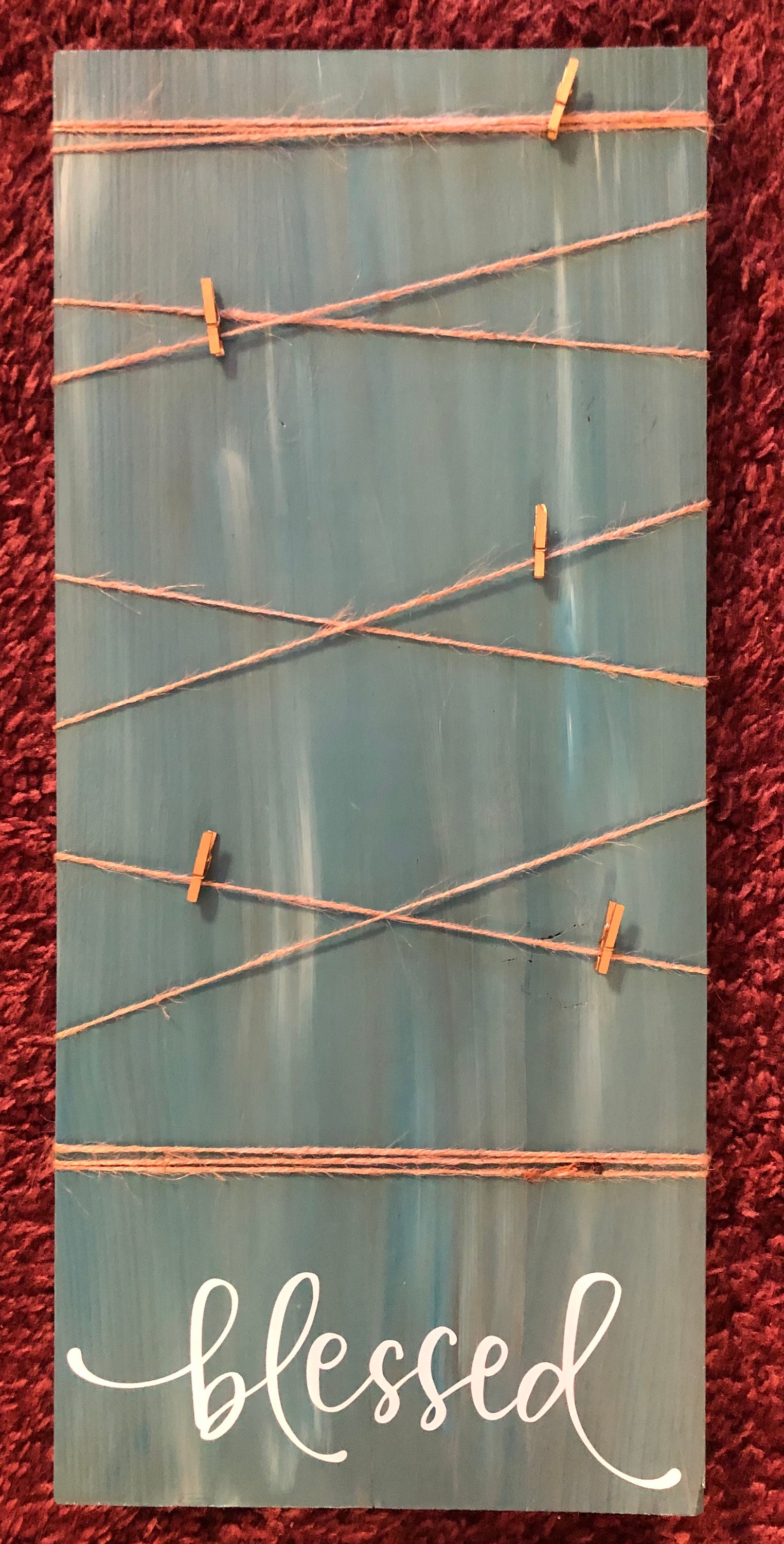 Wooden Photo Memory Board - Etsy