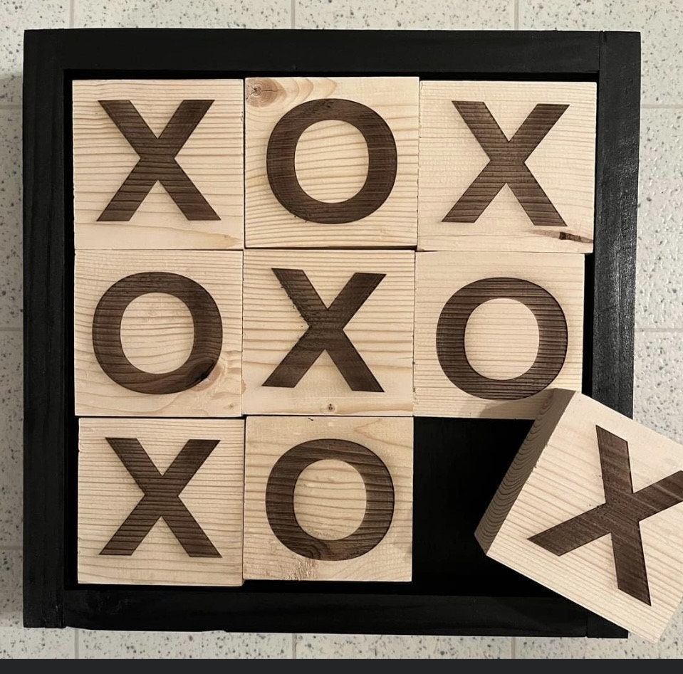 Tic Tac Toe Board - Etsy