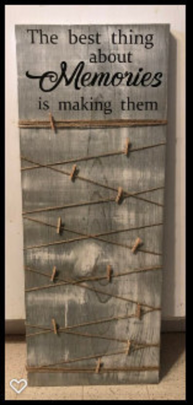 Wooden Photo Memory Board - Etsy