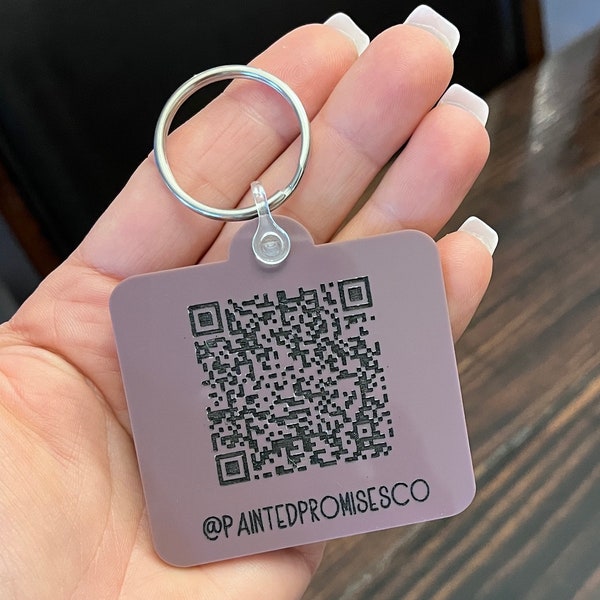 Favorite Song Qr Code Acrylic Keychain - Etsy