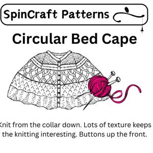 Circular Bed Cape Knitting Pattern - Etsy