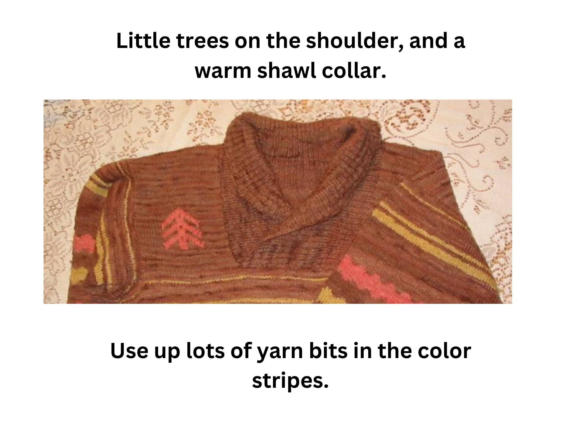 Shawl Collar Sweater Knitting Pattern - Etsy