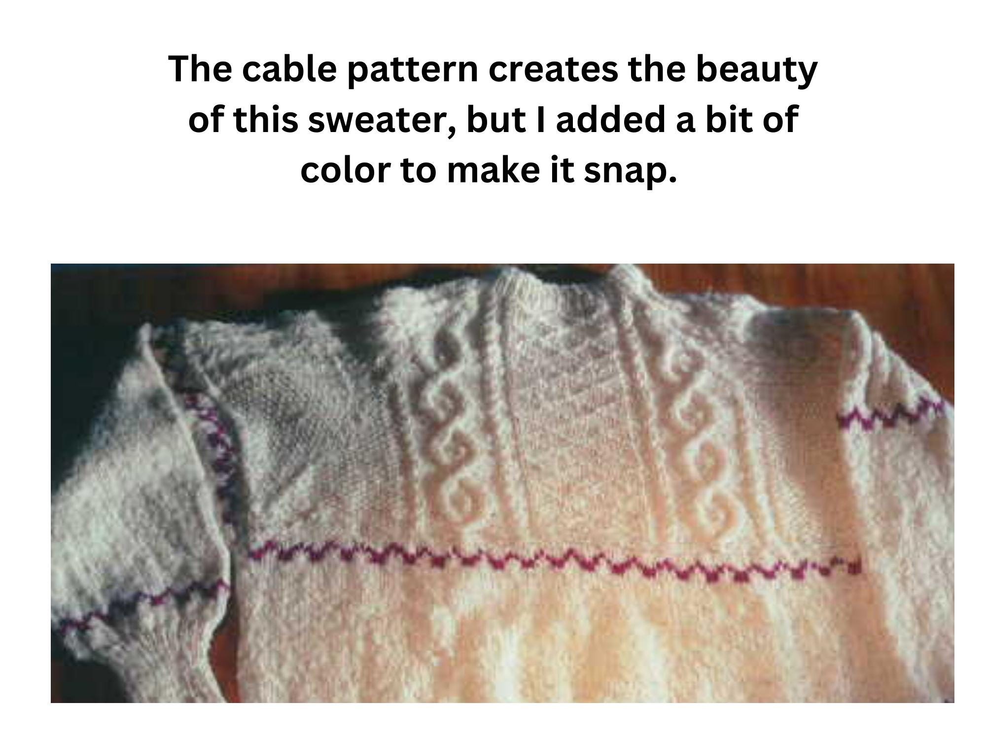 Cable Yoke Sweater Knitting Pattern - Etsy