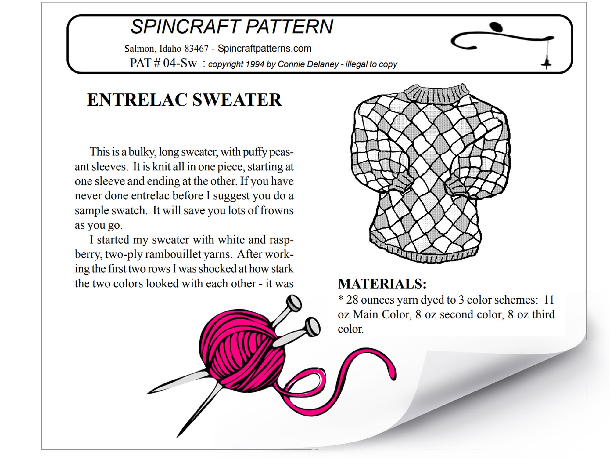 Entrelac Sweater Knitting Pattern for Handspun Yarn - Etsy Australia