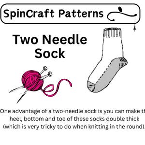Two Needle Socks Knitting Pattern - Etsy
