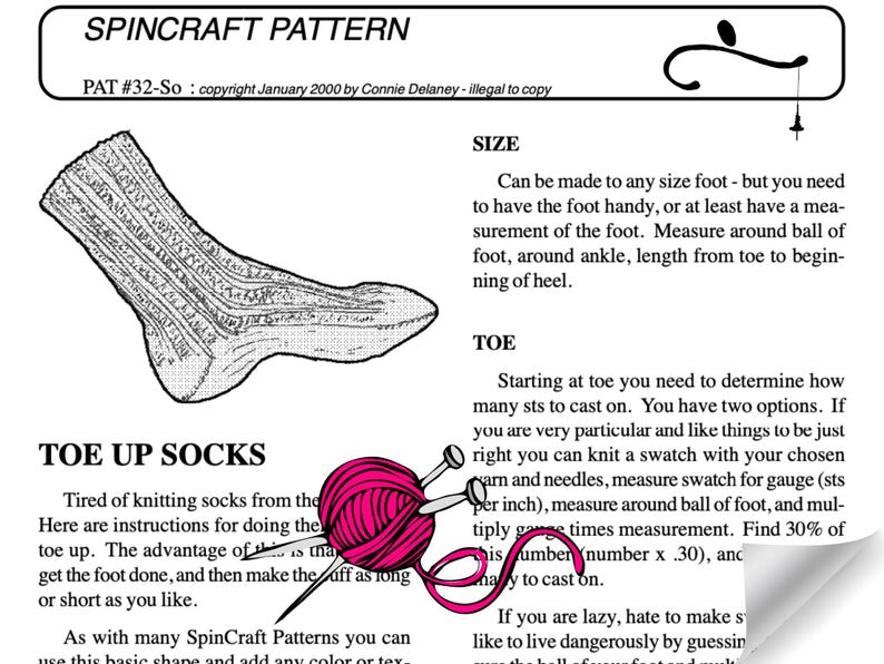 Toe up Socks Knitting Pattern - Etsy