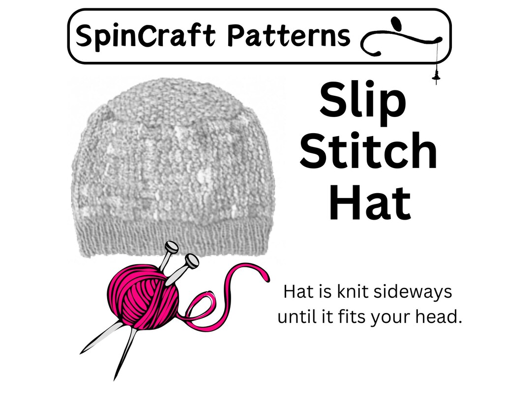 Slip Stitch Hats Knitting Pattern - Etsy