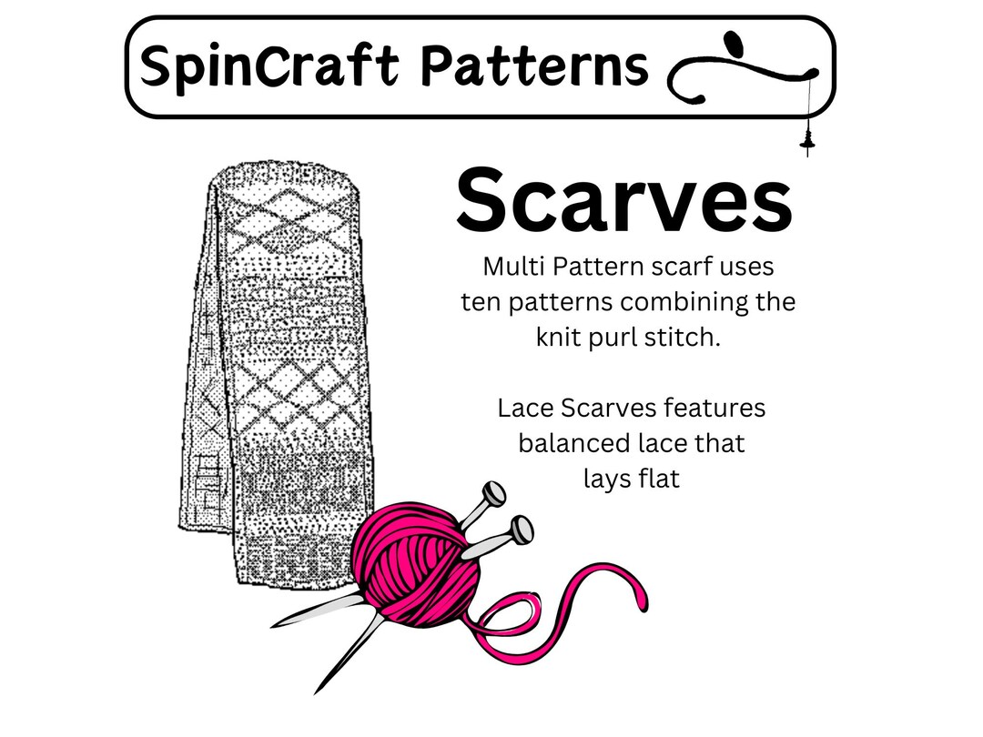 Scarf Knitting Patterns for Handspun Yarn - Etsy
