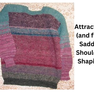 Saddle Shoulder Sweater Knitting Pattern - Etsy