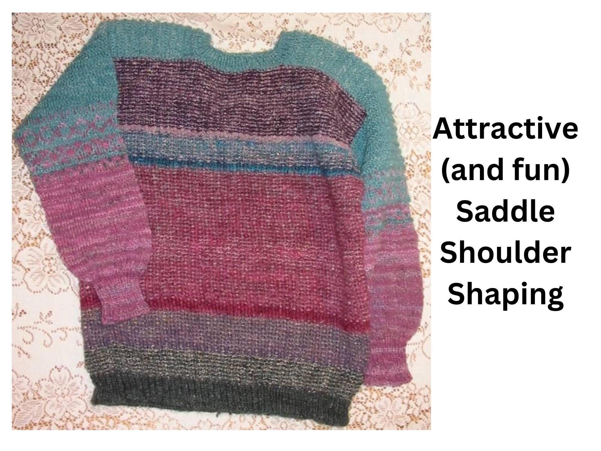 Saddle Shoulder Sweater Knitting Pattern - Etsy