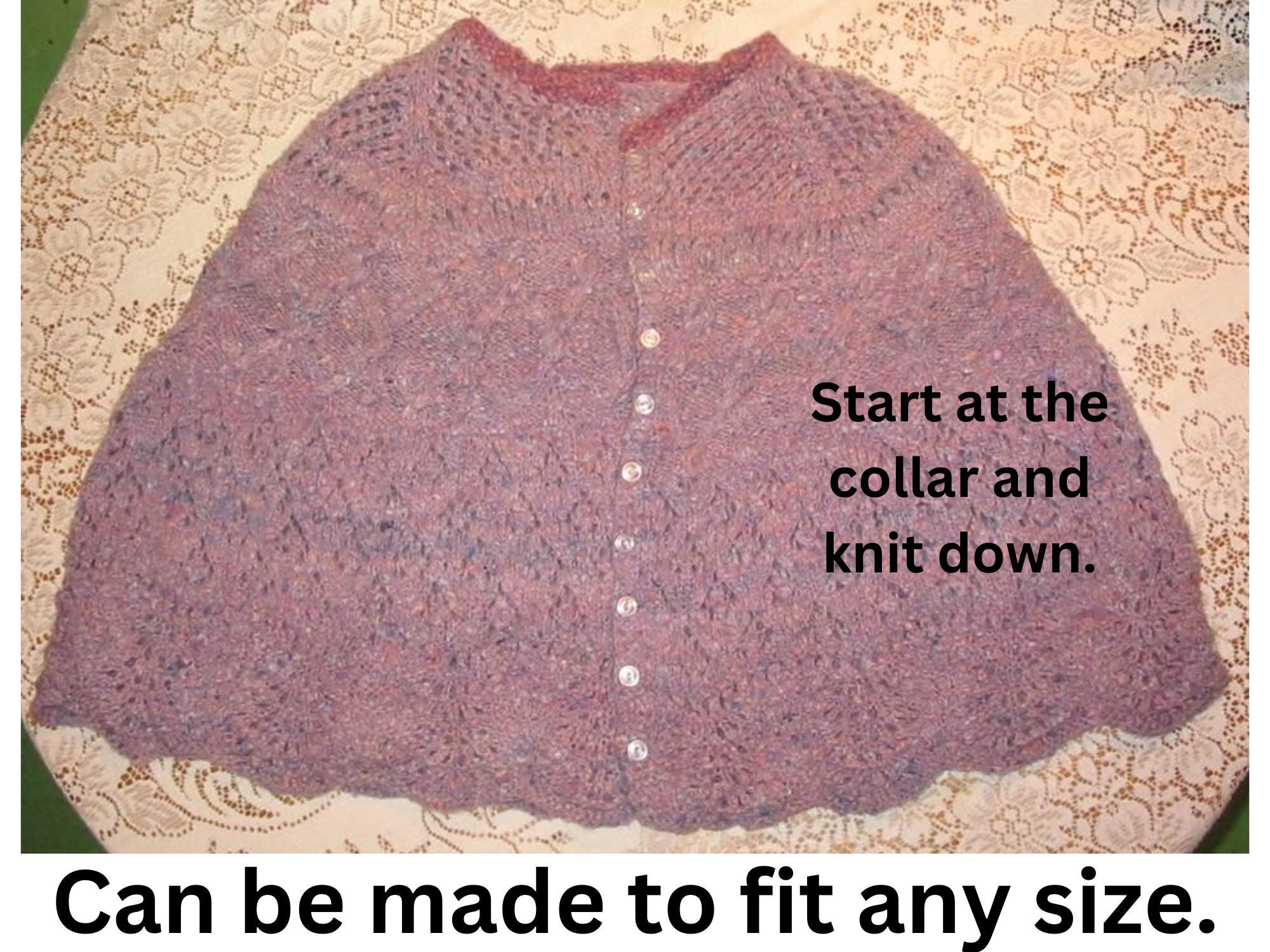 Circular Bed Cape Knitting Pattern - Etsy