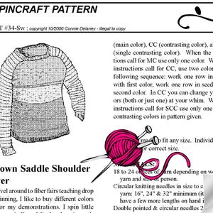 Saddle Shoulder Sweater Knitting Pattern - Etsy