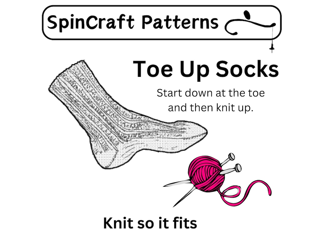Toe up Socks Knitting Pattern - Etsy