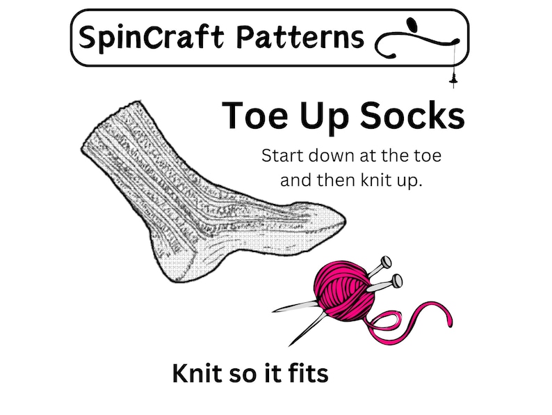 Toe up Socks Knitting Pattern - Etsy