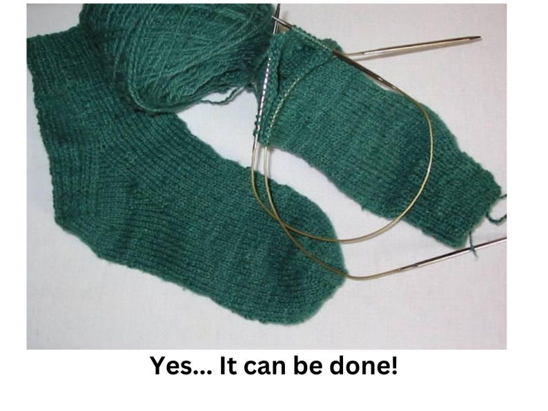 Knitting Socks on Circular Needles - Etsy