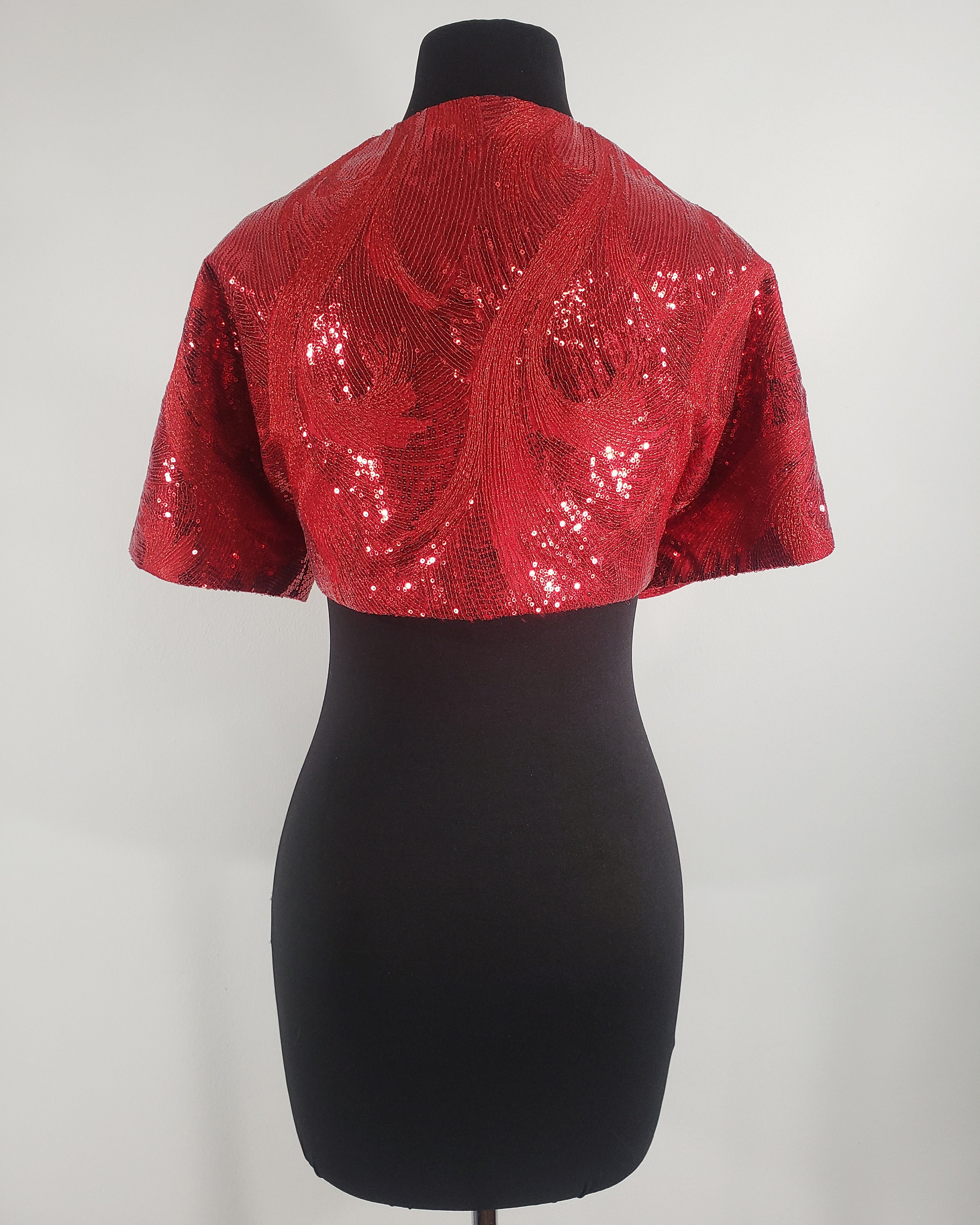 SAMPLE Eleanor Bolero in Red Sizes M and XL - Etsy Ireland