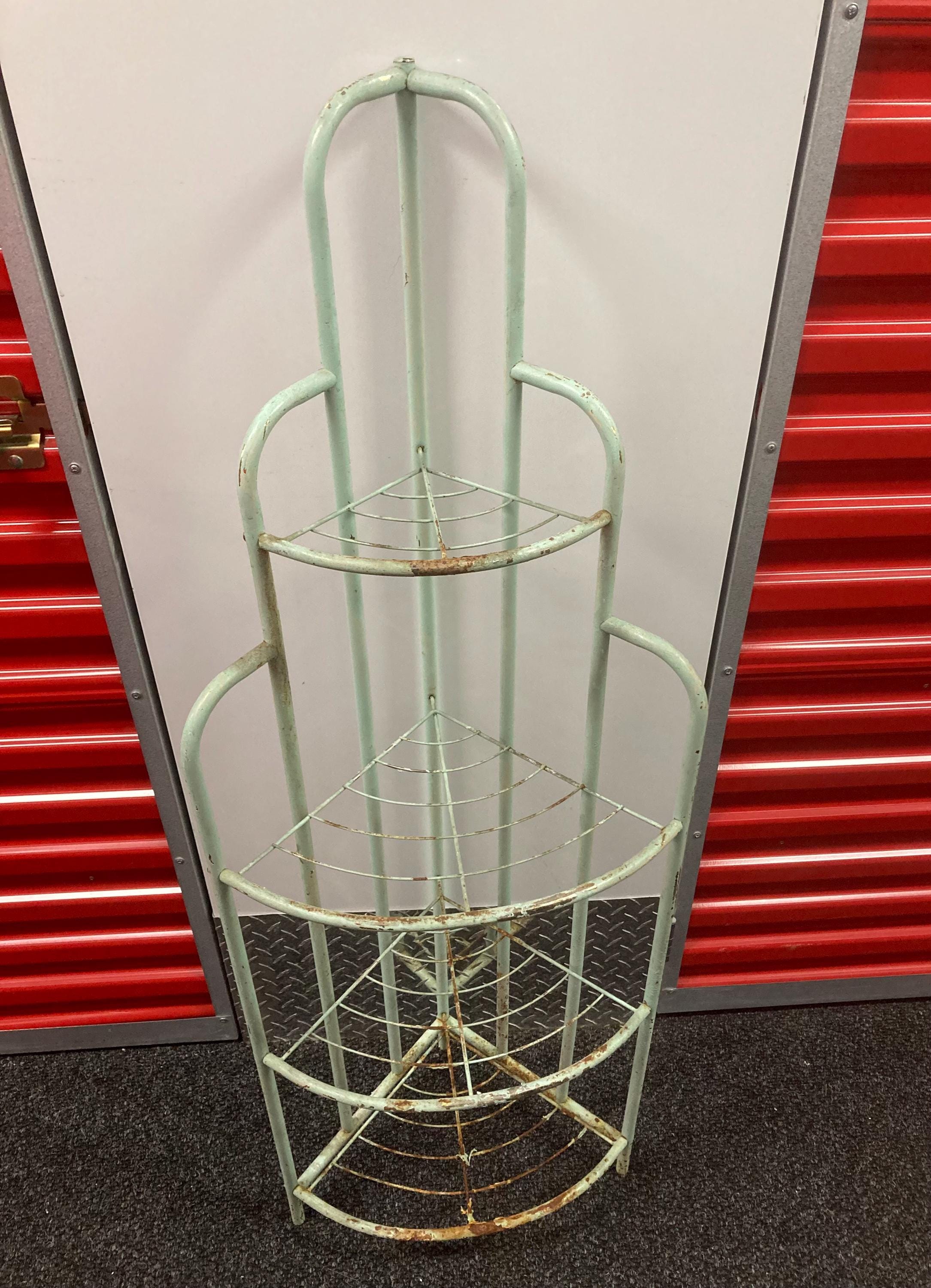 Art Deco Metal Stand With Patina. - Etsy