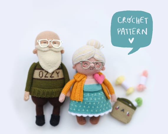The Old Couple Zoe and Zach Crochet Pattern. the Old Couple - Etsy