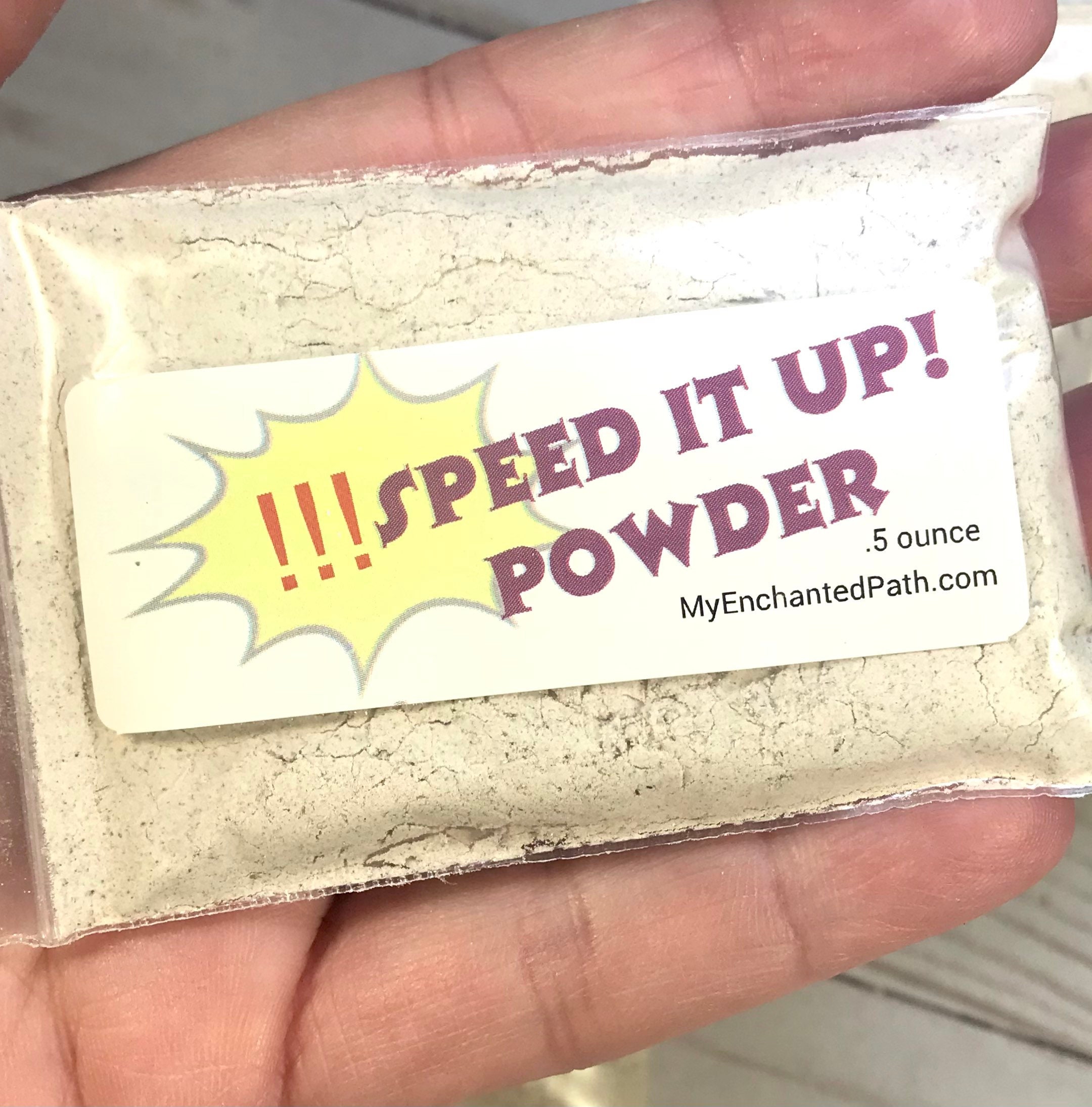 Speed It up Powder Quickens Results of Spells .5 Oz Packet | Etsy