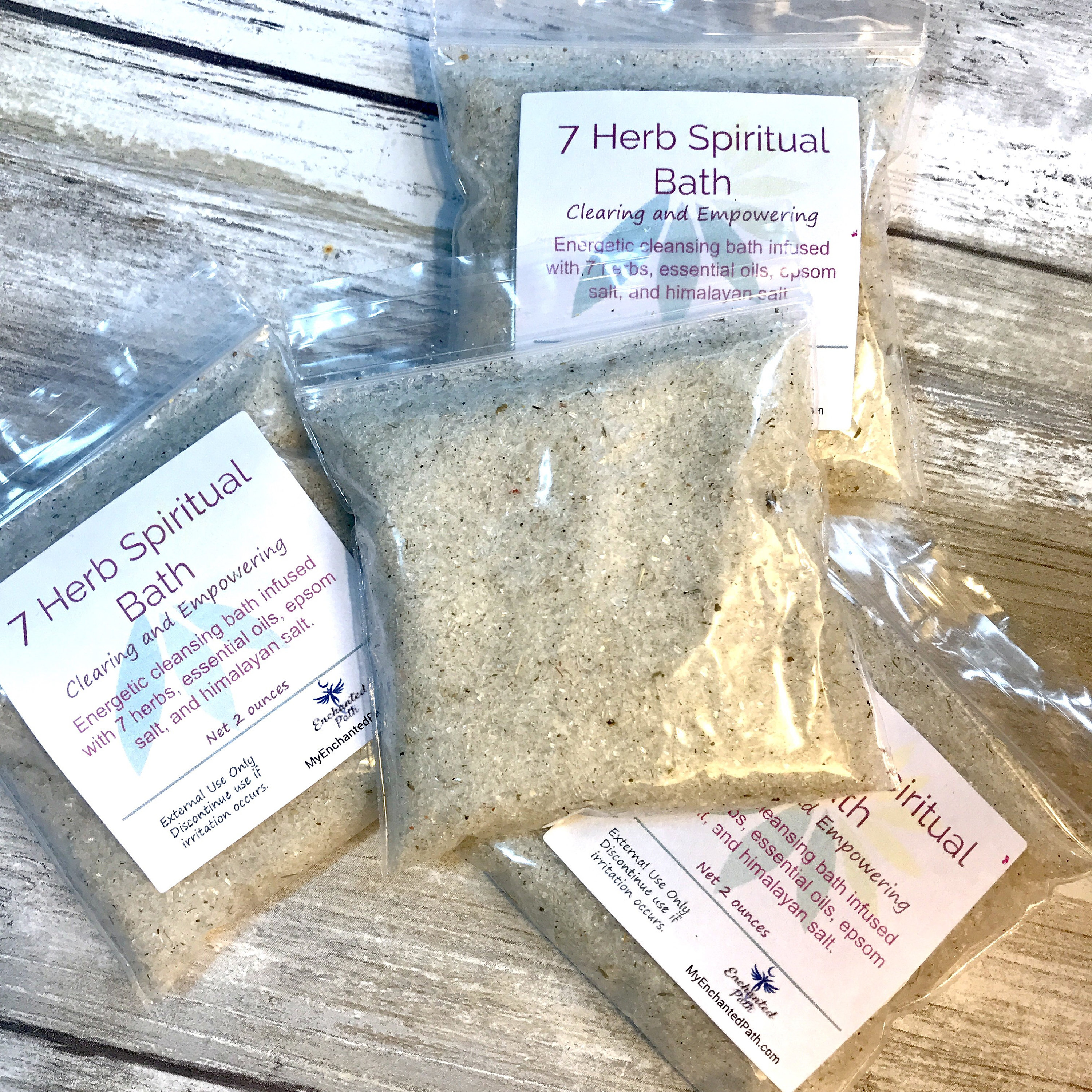 Uncrossing and Hexbreaking Ritual, 7 Herb Salt Bath - Etsy