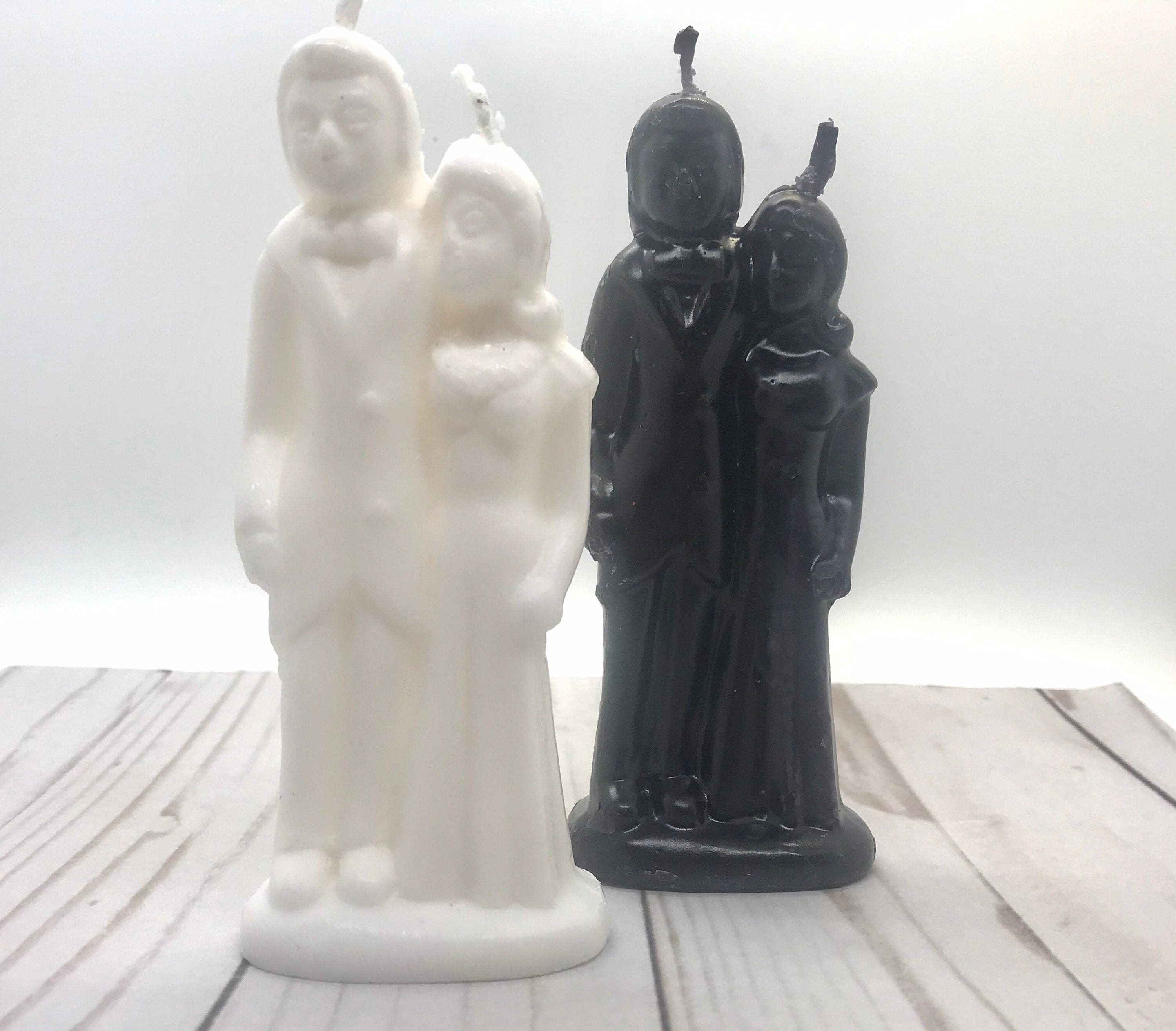 Figure Candle Image Candle Wedding Couple Candle 5.5 tall | Etsy