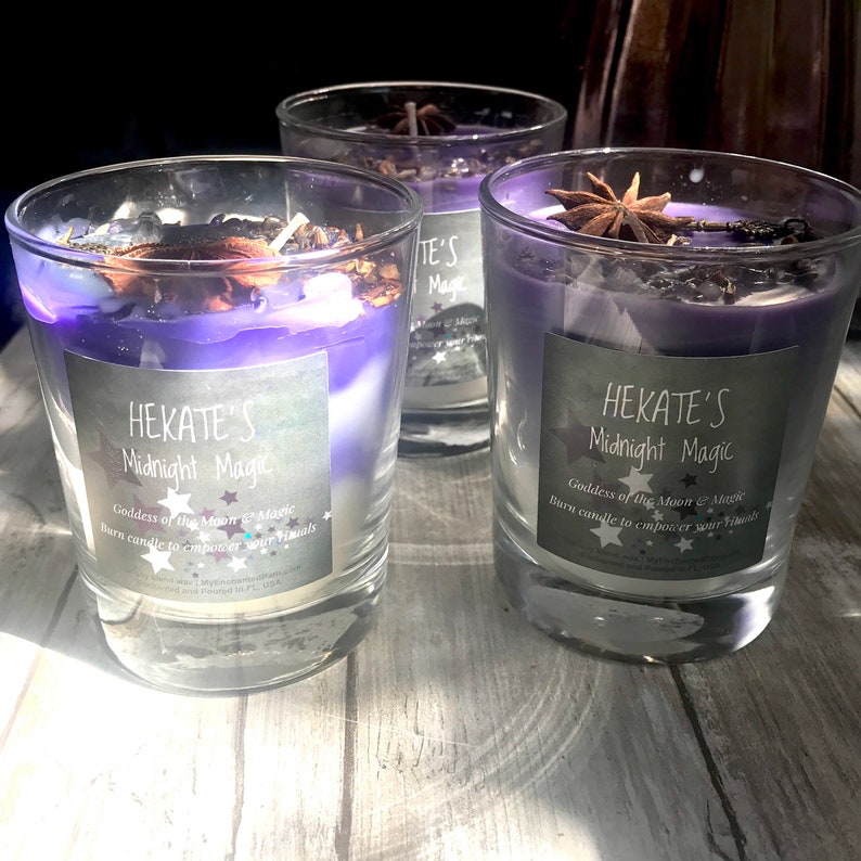 Hekate Candle | Goddess Candle | Moon Magic - Etsy