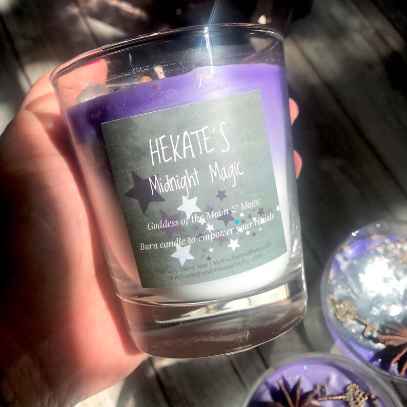 Hekate Candle | Goddess Candle | Moon Magic - Etsy