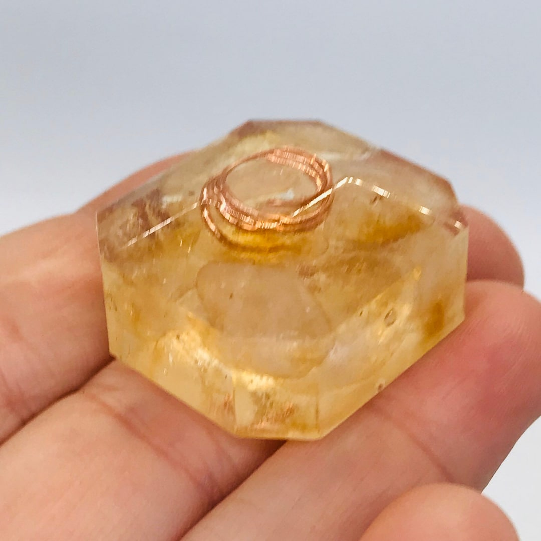 Citrine Crystals, Organite Gem, Solar Plexus Chakra Stone - Etsy