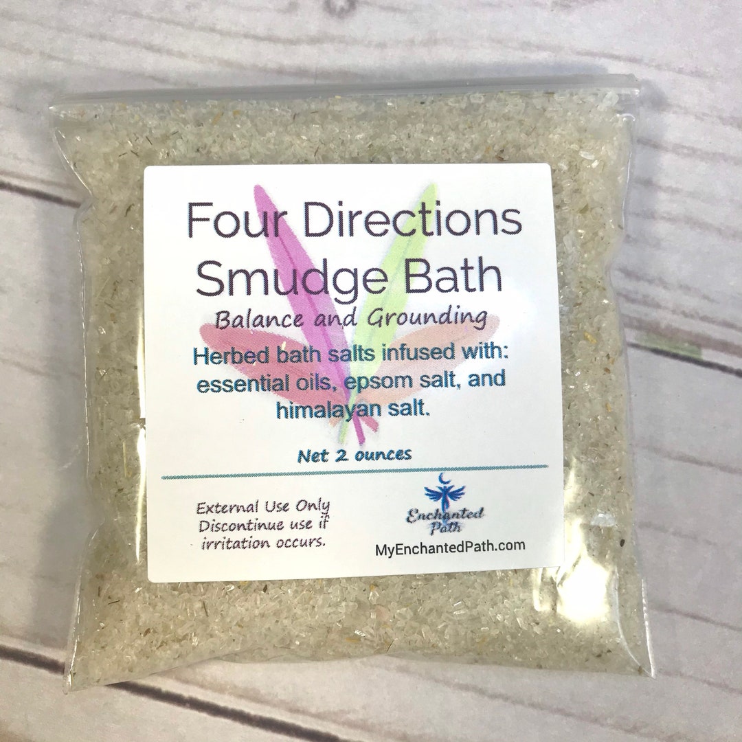Herbal Cleanse Bath Salts: Grounding Aromatherapy, Palo Santo Sage (2 ...