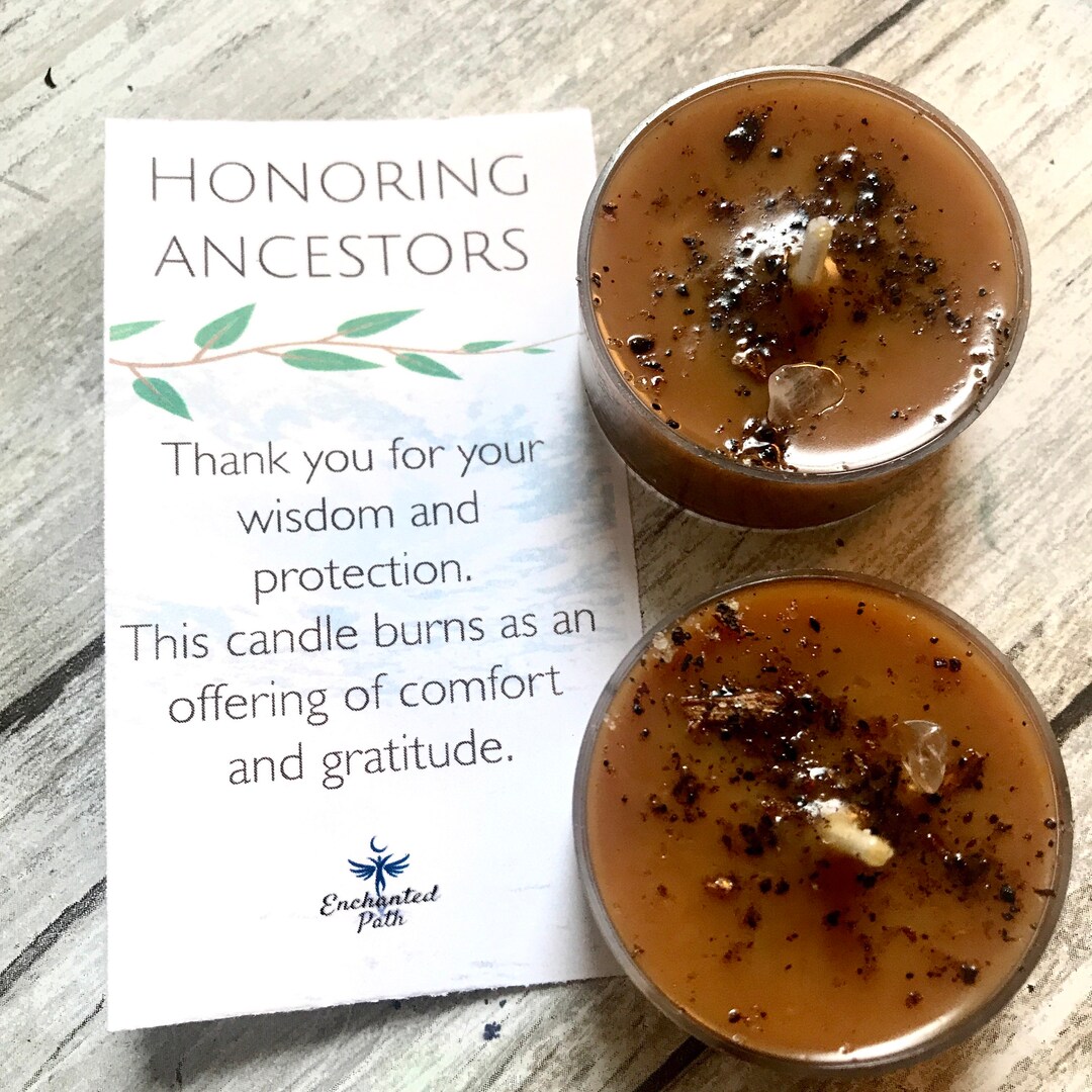 Honoring Ancestors Tealights | Set of 2 Tealights | Altar Candles ...
