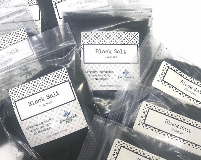 Black Salt 25 Ml / 0.85 Oz Protection Salt Witchcraft Supply Vial - Etsy
