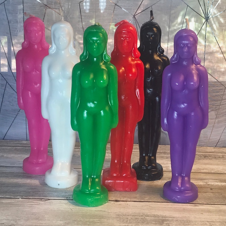 Female Figure Candle: Goddess Ritual Parasoy Wax Candle - Etsy