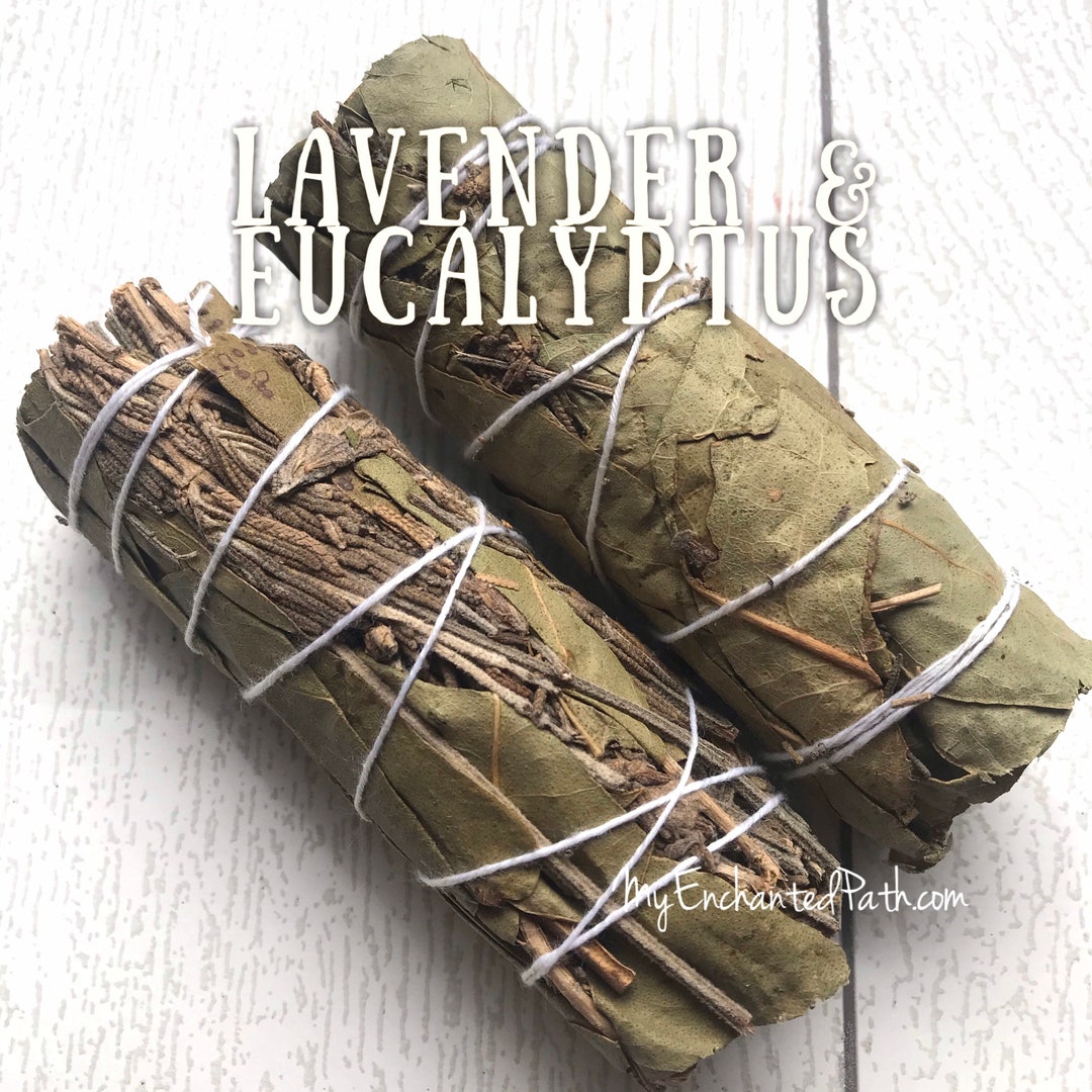 Lavender and Eucalyptus Smudge Bundle 4” - Etsy