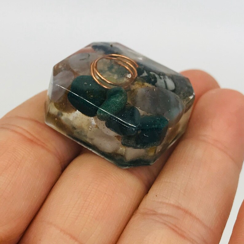 Moss Agate Crystals Organite Gem | Etsy