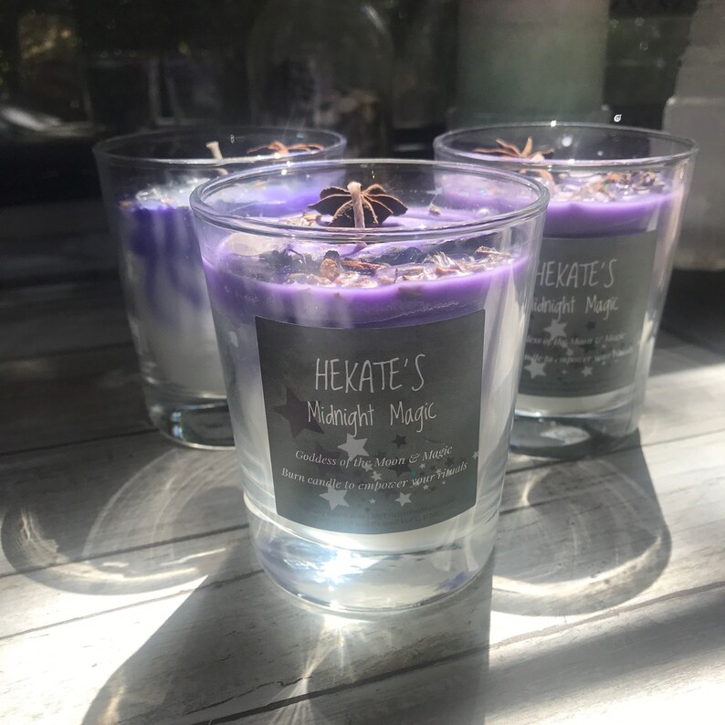 Hekate Candle | Goddess Candle | Moon Magic - Etsy