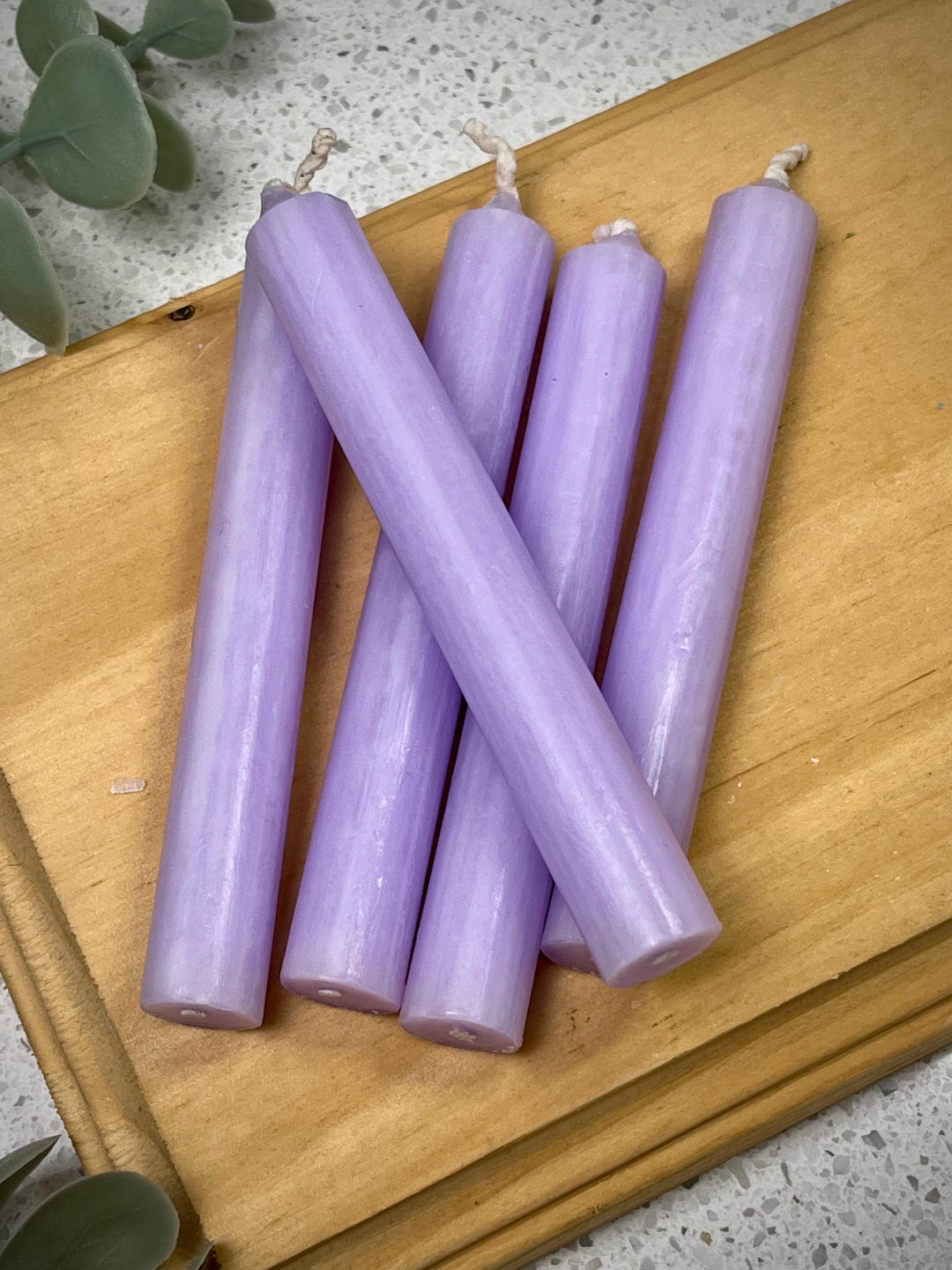 Lavender Ritual Candles, Pack of 5, Unscented - Etsy
