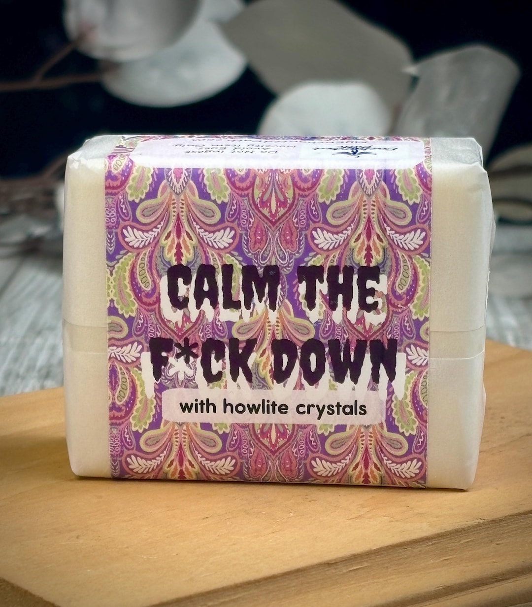Calm the F Down Handcrafted Bar Soap, 3.4 Ounce Individual Bars Infused ...