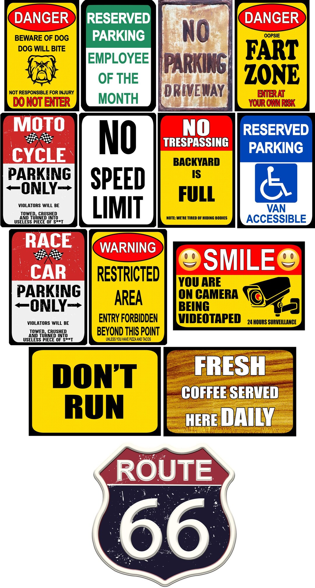 Variation of Sublimated Sign Plate Front Home or Outdoor Decoration 8 ...