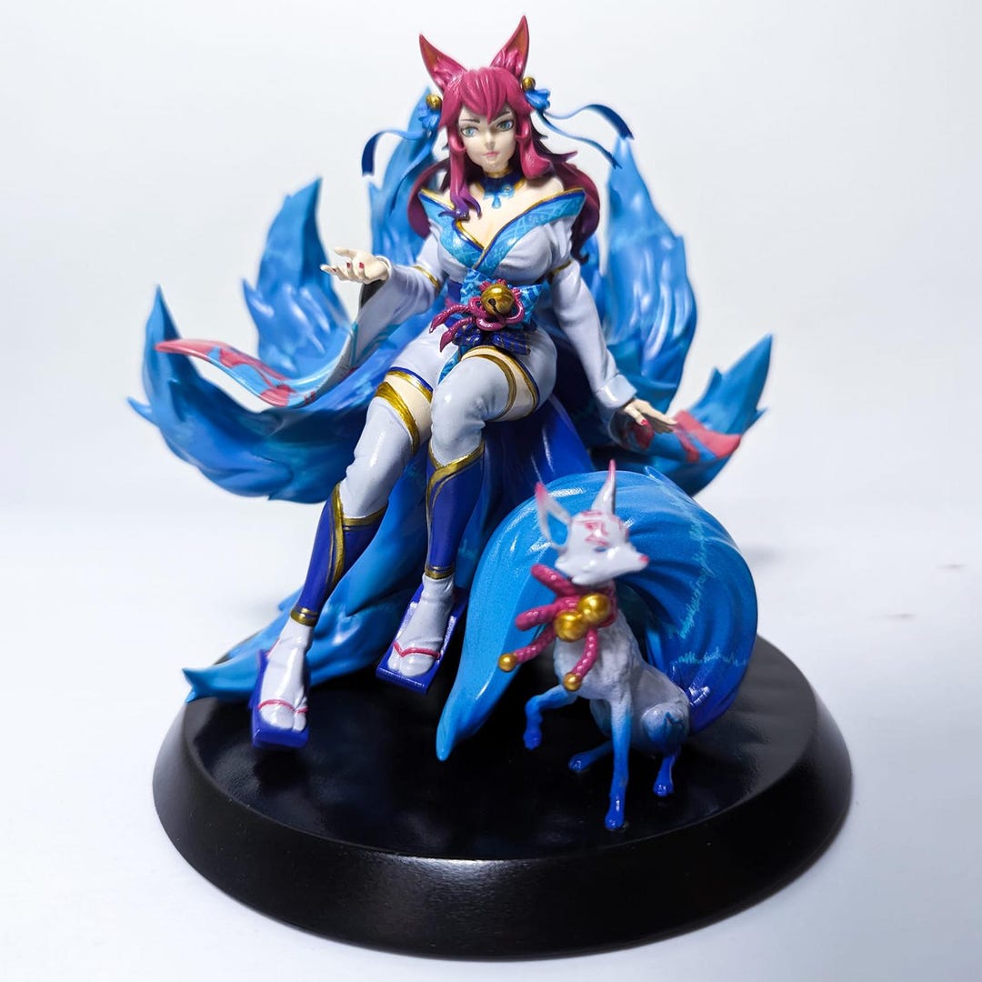 Sprite Blossom Ahri League of Legends Figurines, Gaming Setup, Moba ...