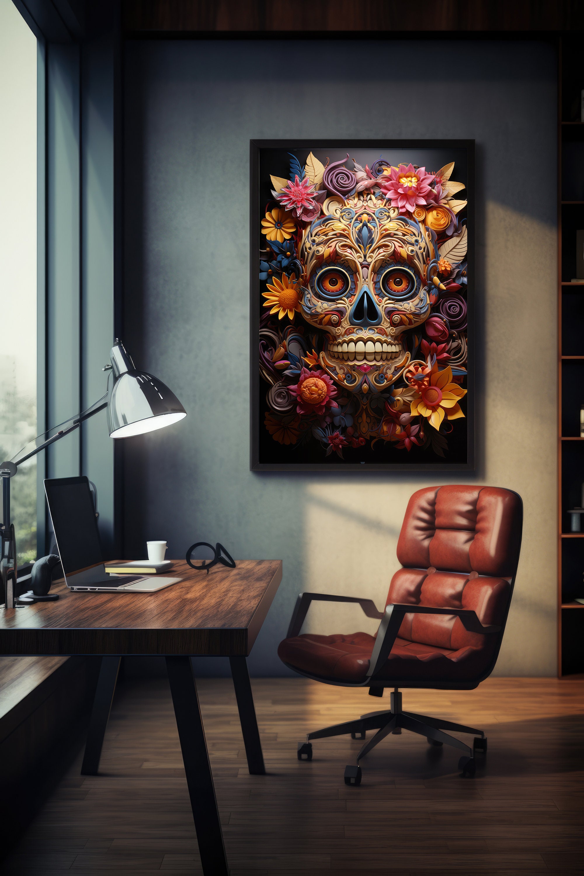 Mexican Calavera Printable Poster Skull Poster Mexican Decor - Etsy