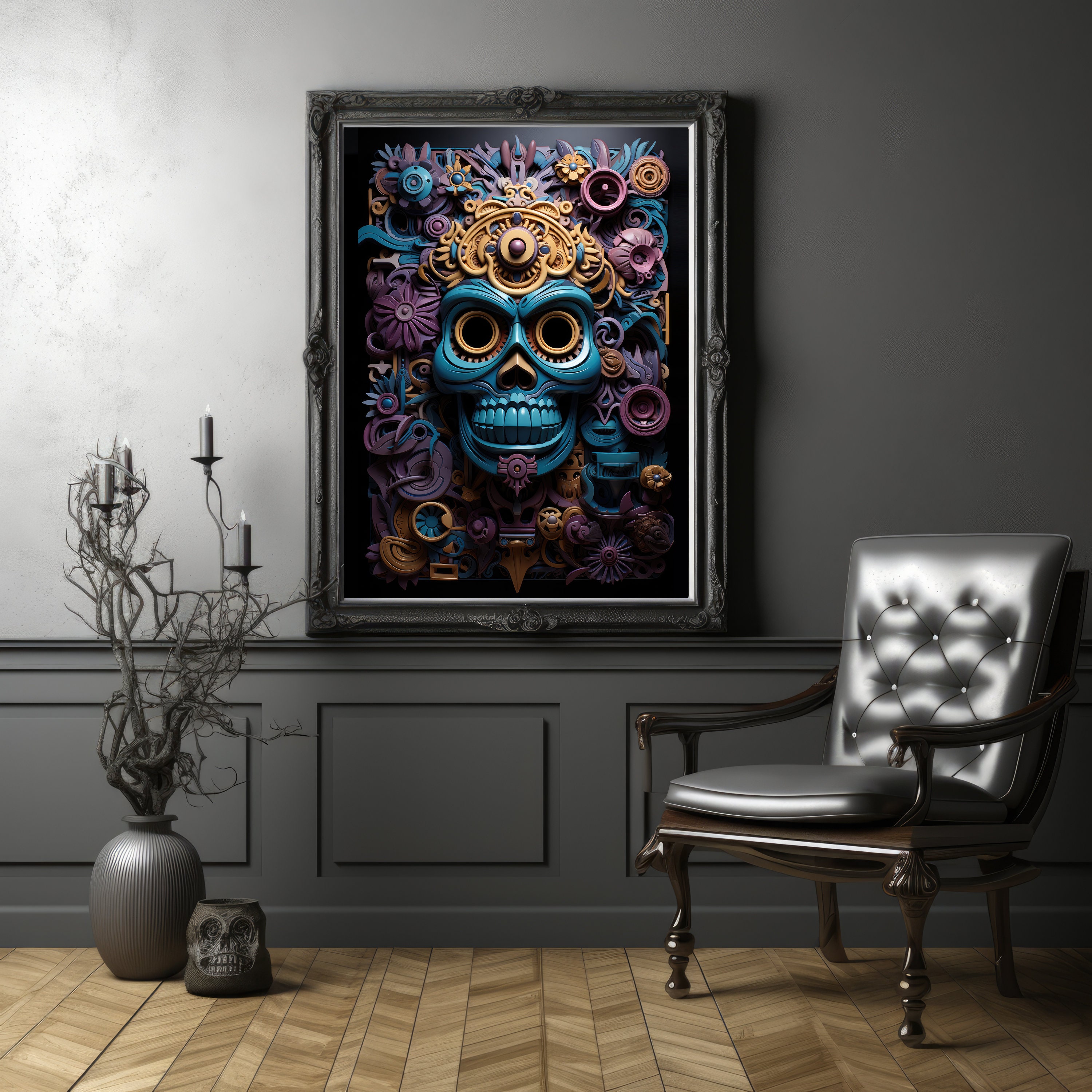 Mexican Calaveras Printable Poster Skull Poster Mexican - Etsy