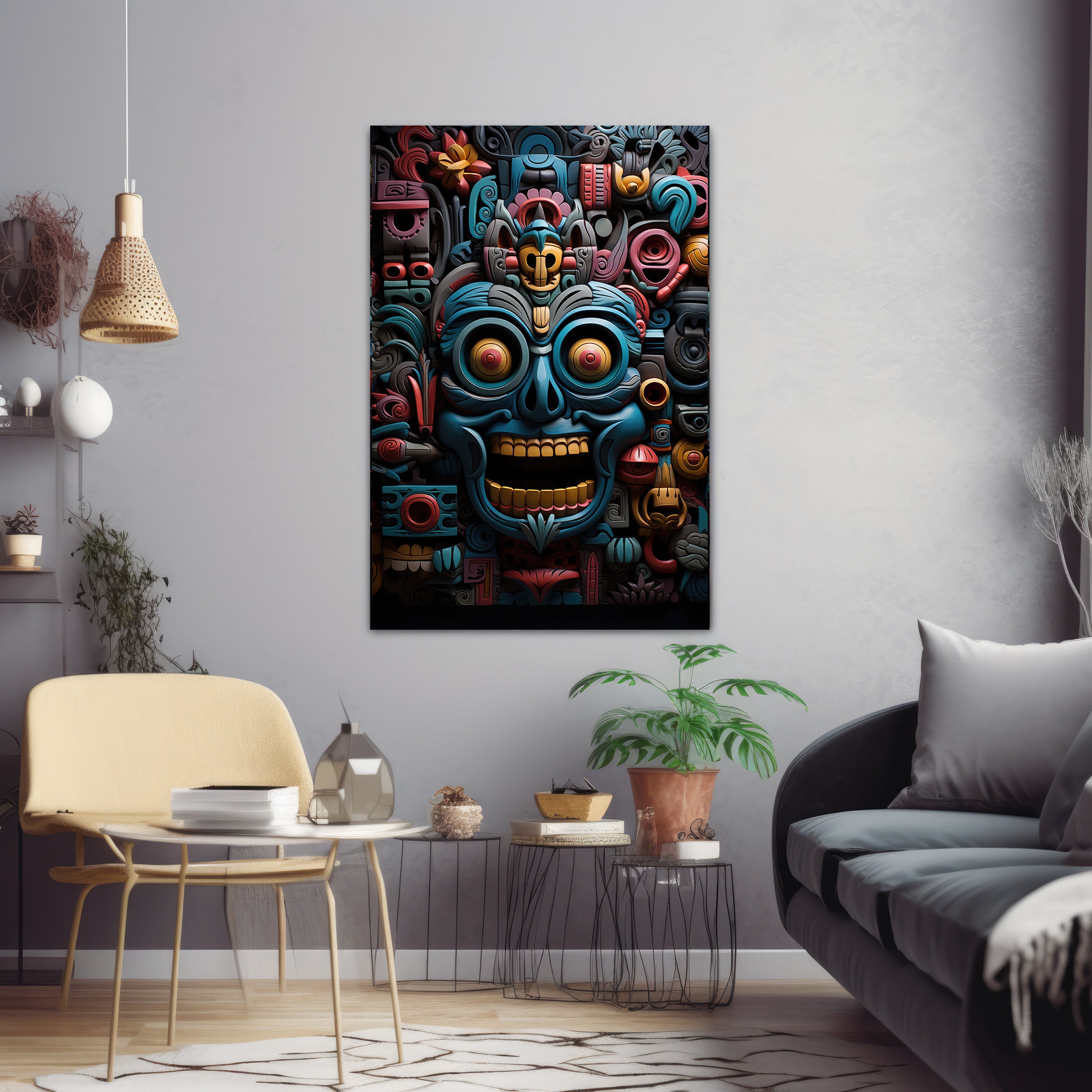 Printable Aztec Art Wall Art, Printable Mexican Aztec Wall Art ...