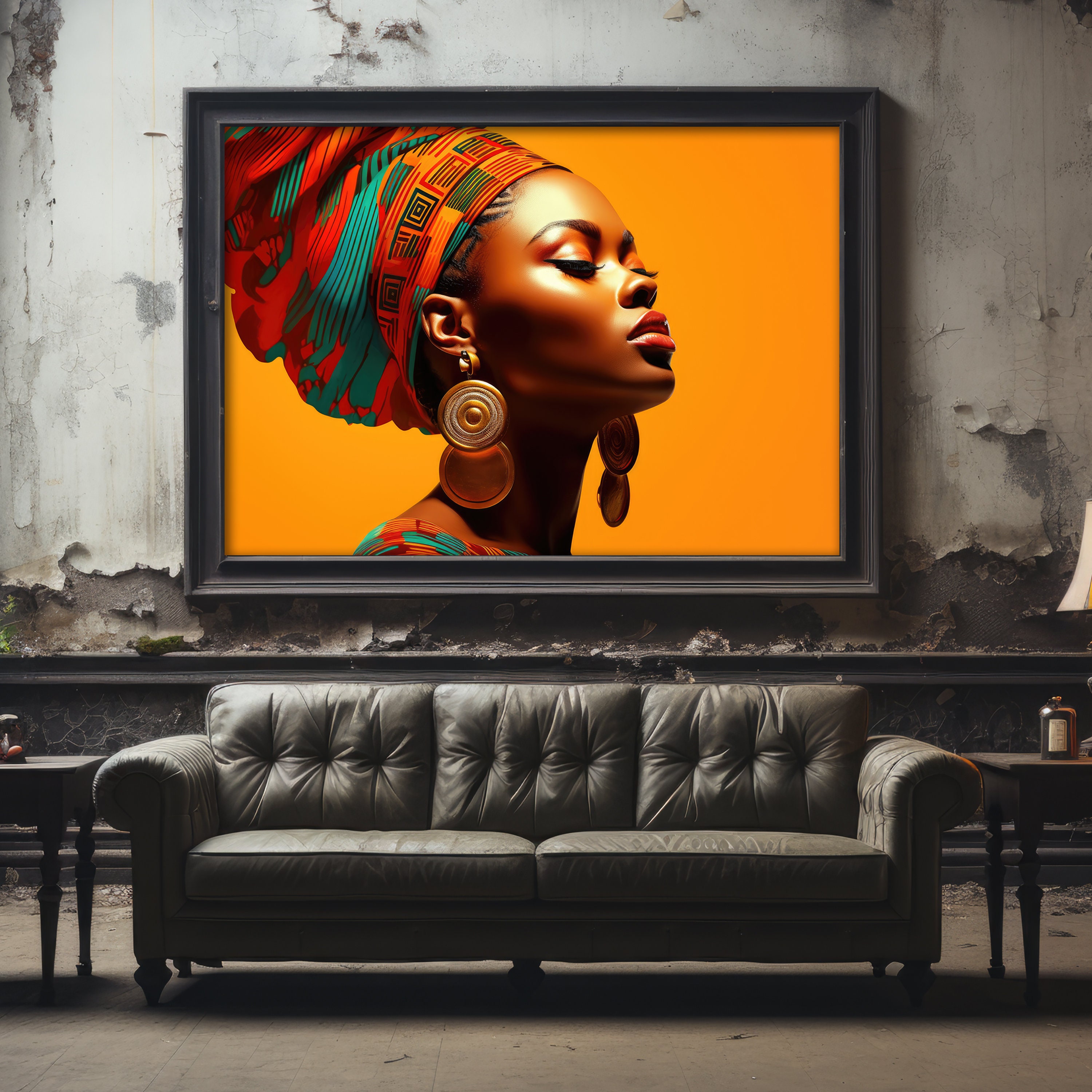 Printable African Woman Wall Art, Printable African Wall Art, African ...