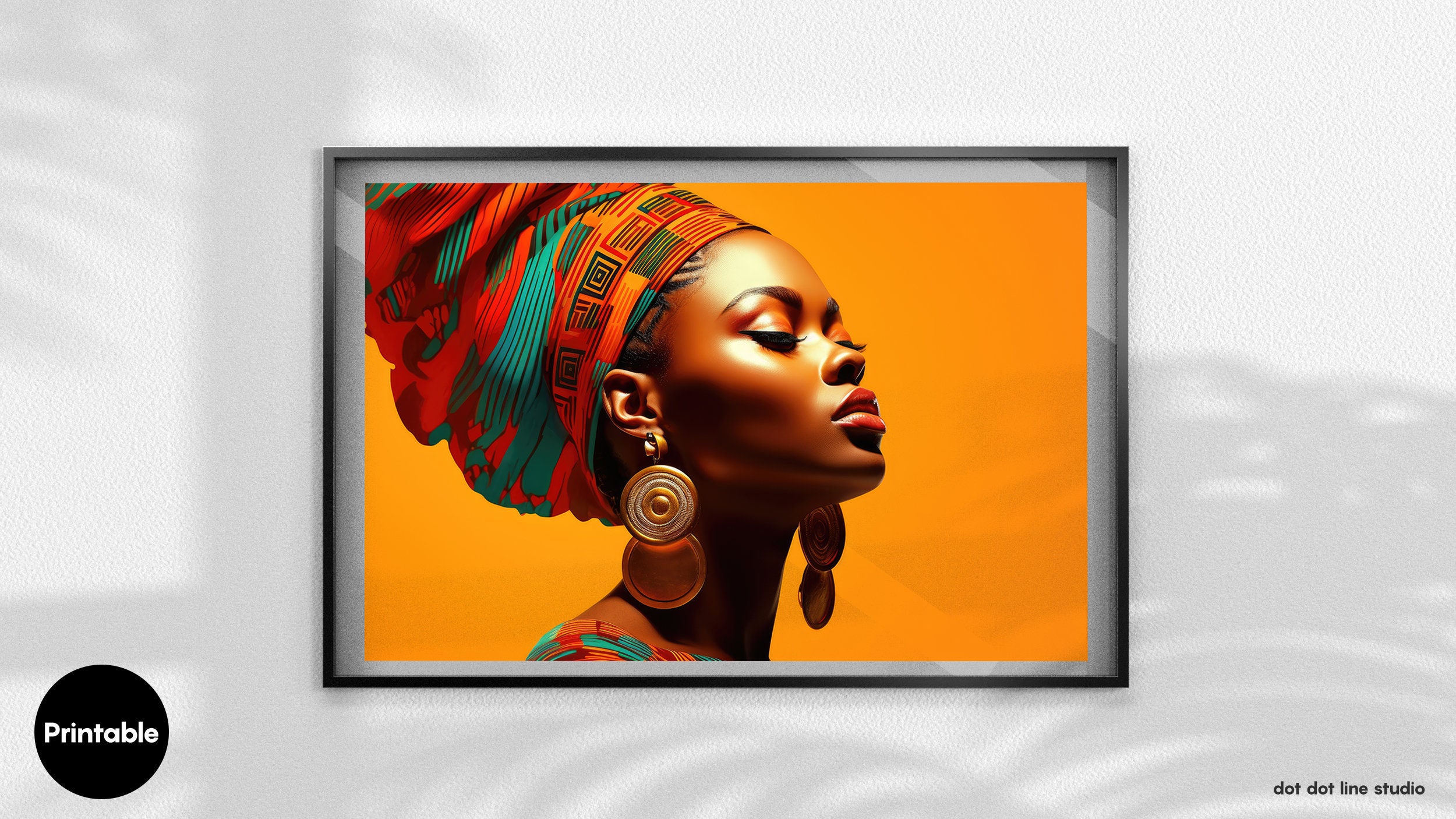 Printable African Woman Wall Art, Printable African Wall Art, African ...
