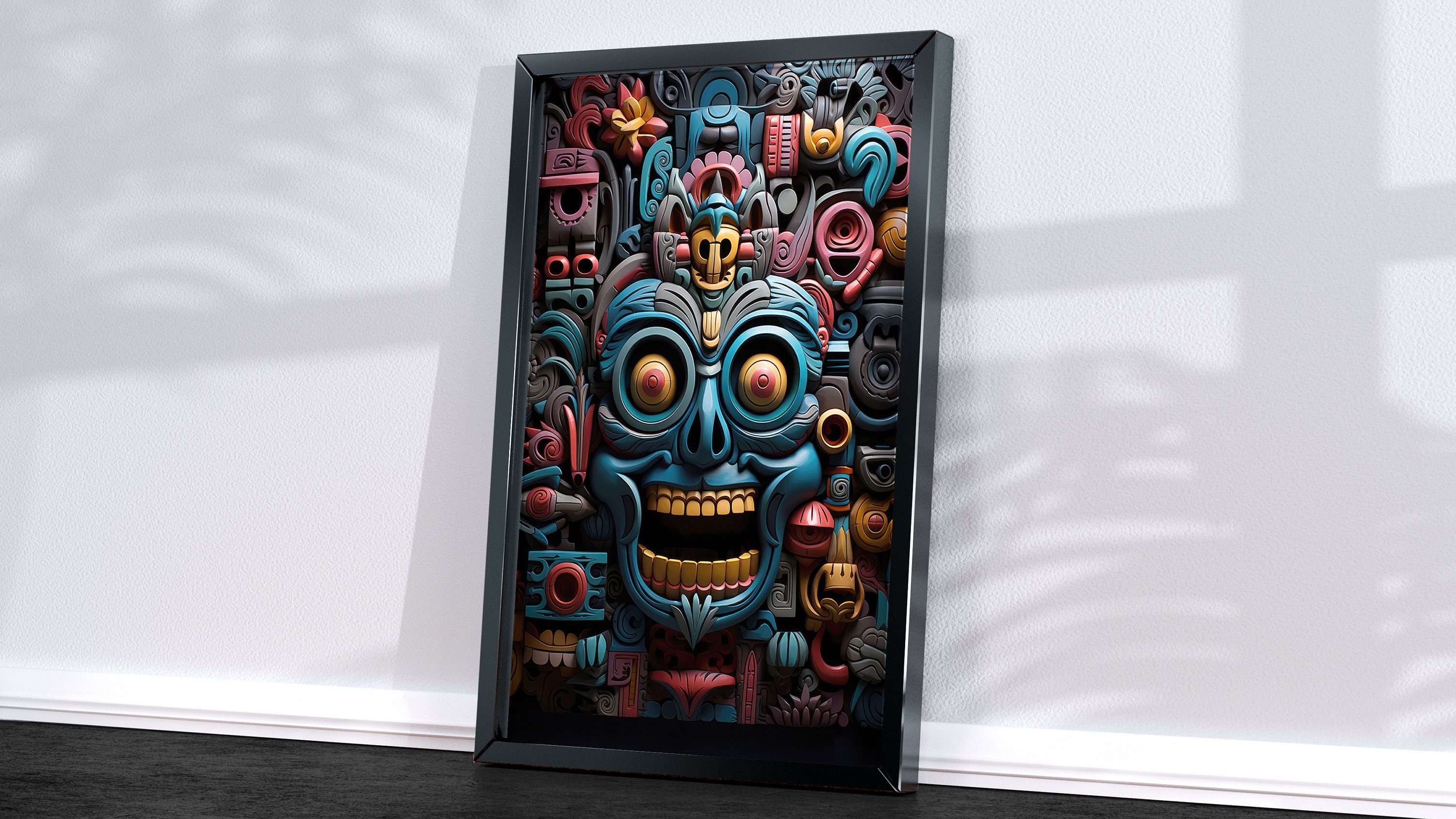 Printable Aztec Art Wall Art, Printable Mexican Aztec Wall Art ...