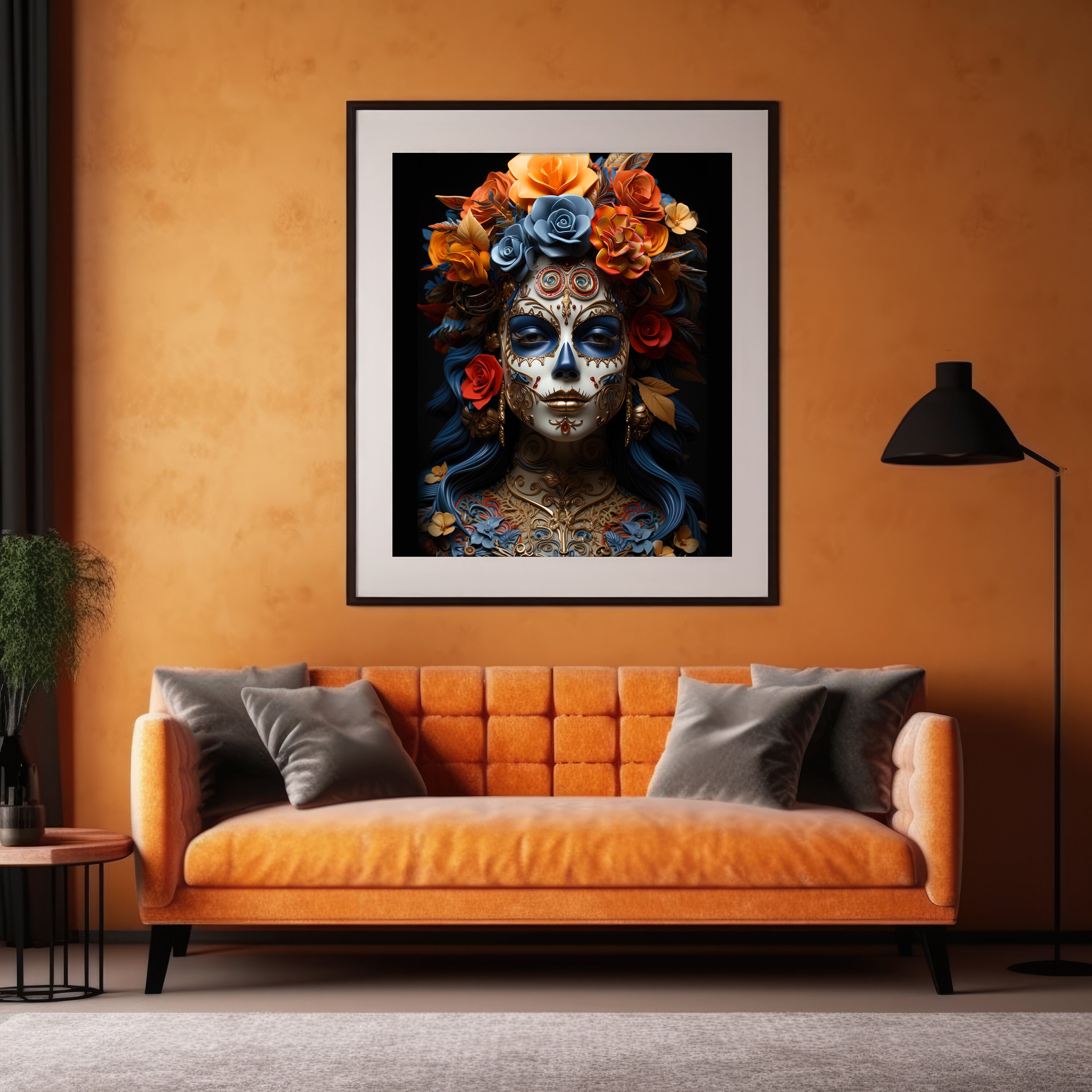 Day of the Dead Mexican Catrina Poster, Mexico Catrina Sugar Skull Girl ...