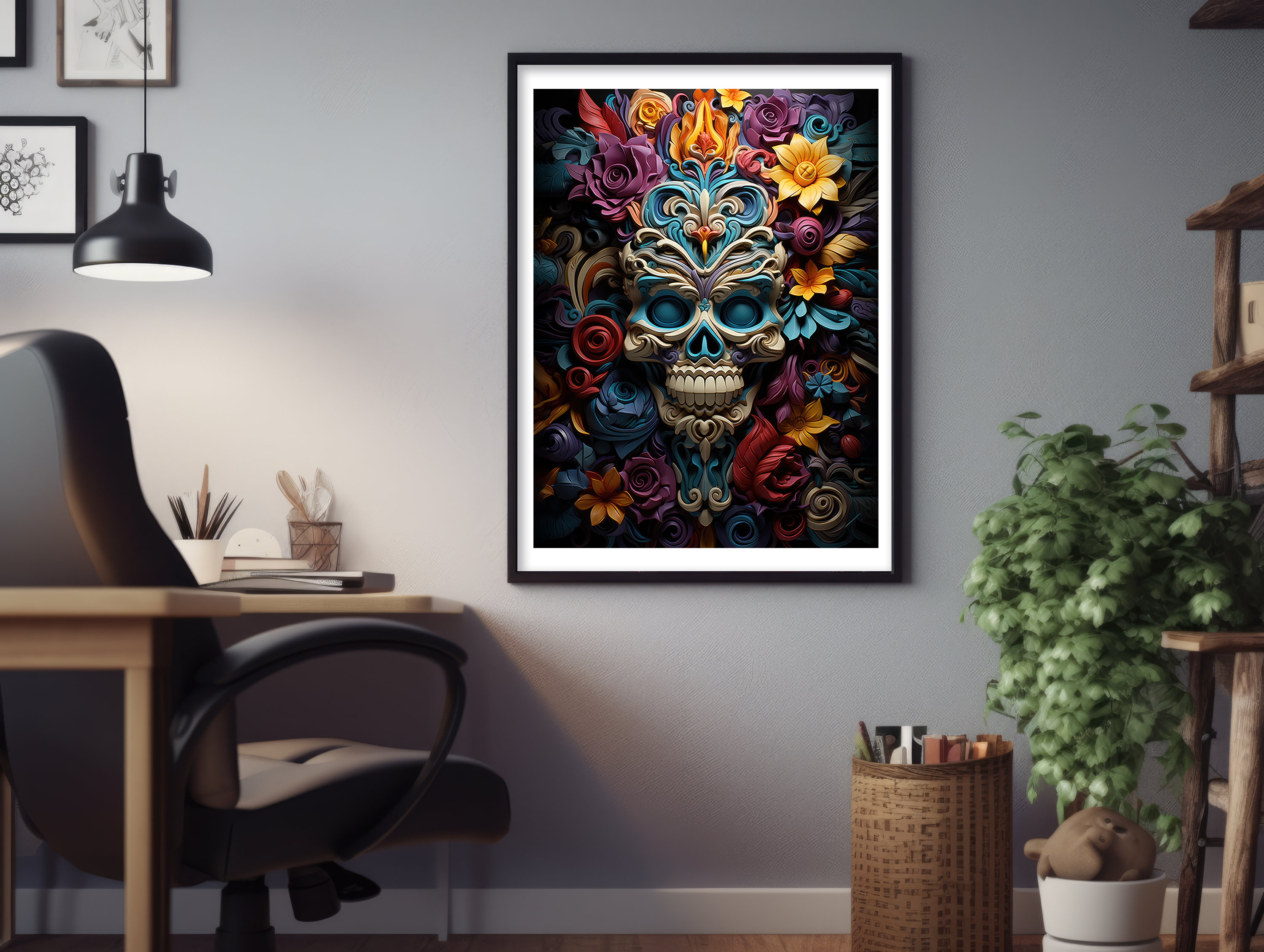Mexican Calaveras Printable Poster, Skull Poster, Mexican Decor, Dia De ...