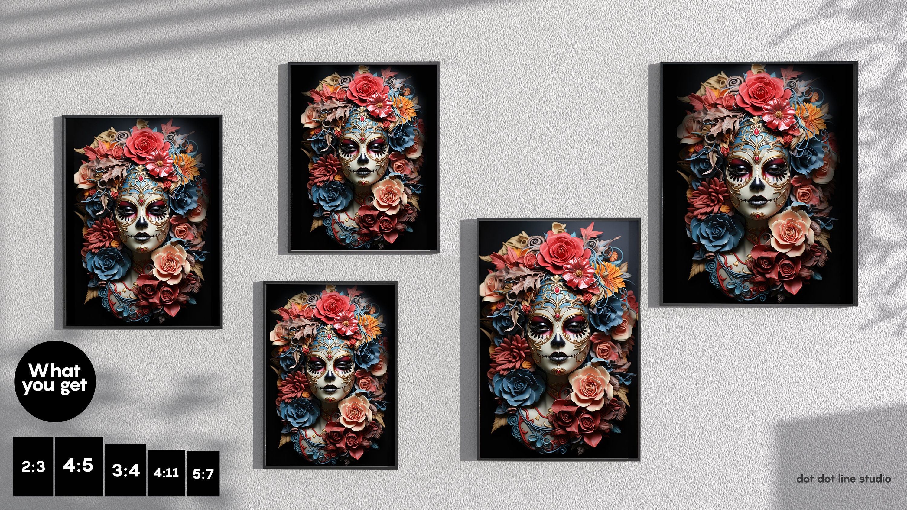 Mexican Catrina Printable Poster, Skull Poster, Mexican Decor Dia De ...