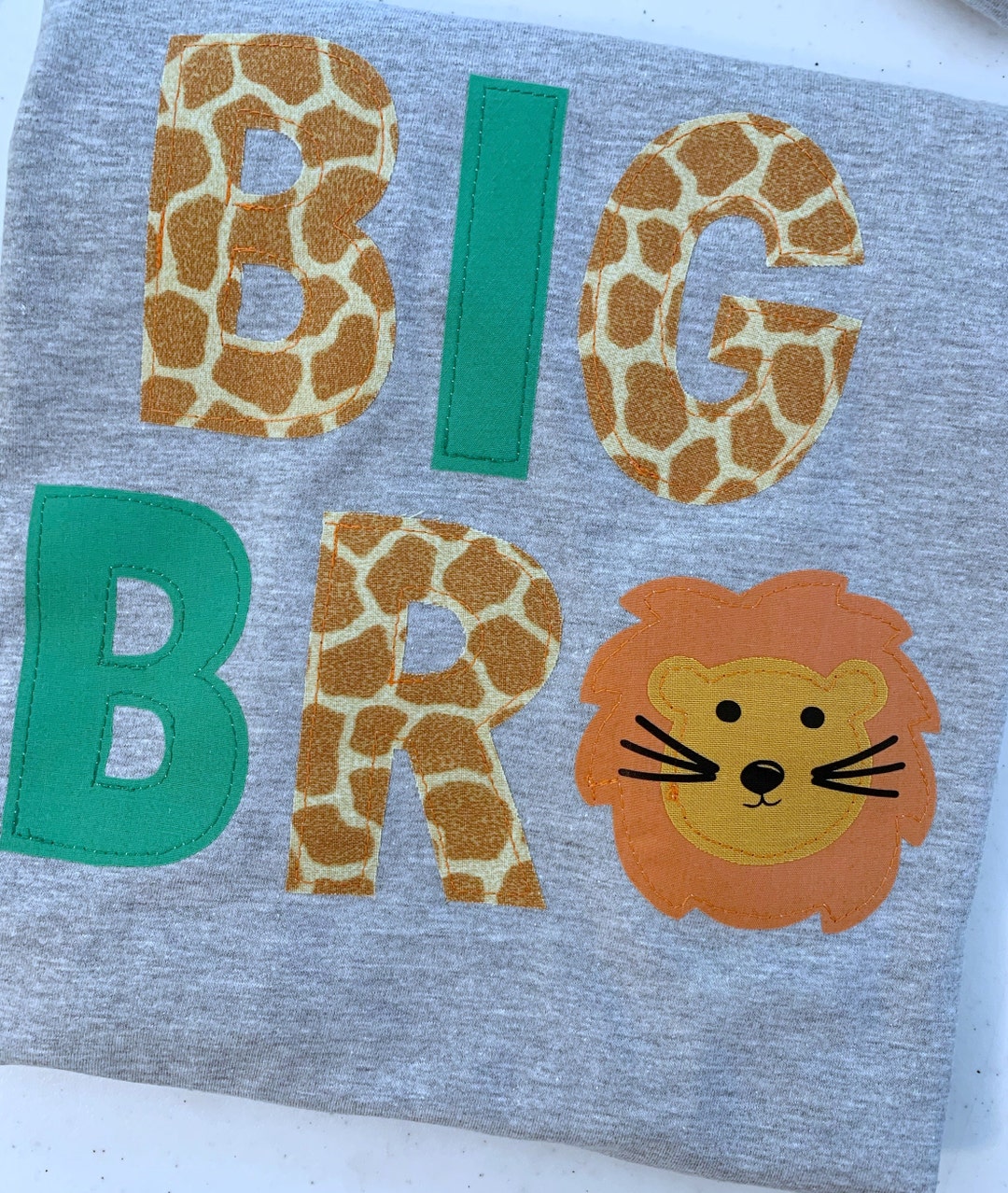 BIG BRO Lion Sibling Tee. Wild One Party, Two Wild, Jungle Party, Bear ...